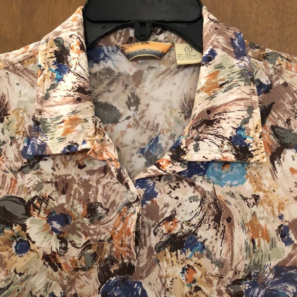 Bobby Chan | Tops | Vtg Euc Bobby Chan Silkcotton Blend Shirt Size S ...